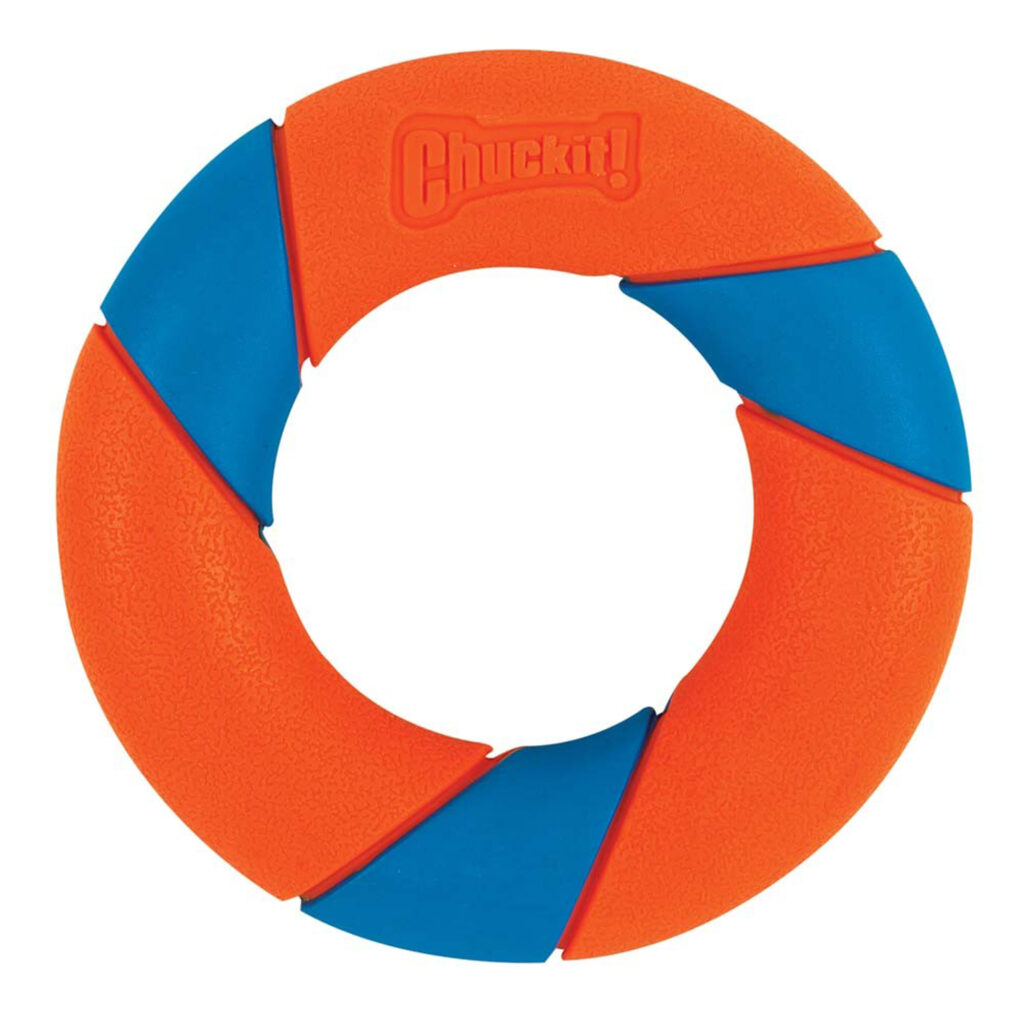Chuckit! Ultra Ring Dog Toy Blue, Orange One Size | Ryans Pet World