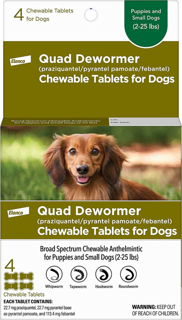 Bayer Quad Dewormer 22.7mg 4ct. Small Dog | Ryans Pet World