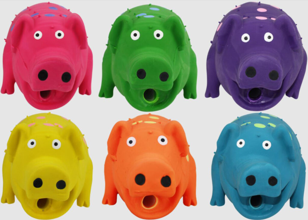 Multipet Pigs That Oink Dog Toy Assorted 9 In | Ryans Pet World