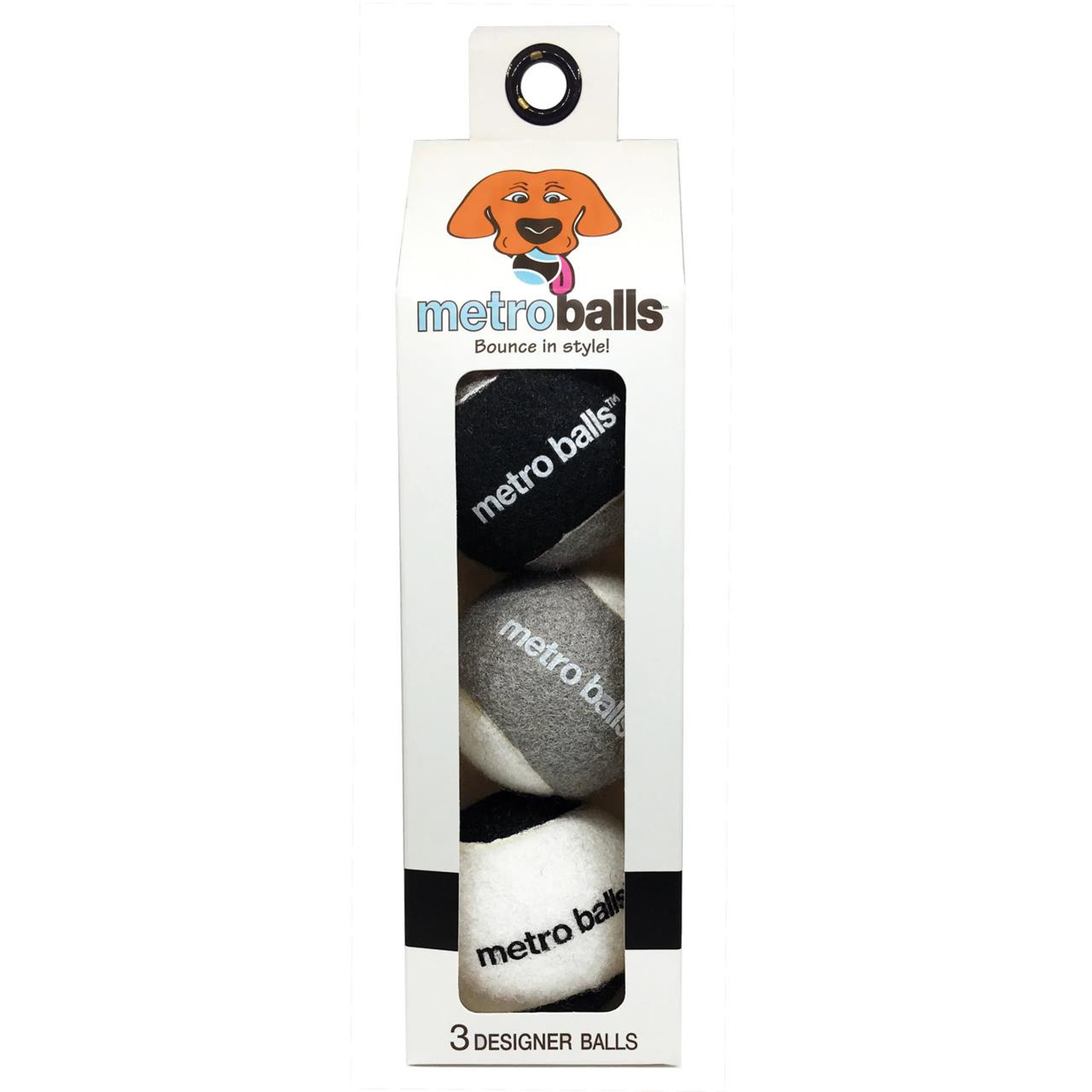 Metro Paws Metro Balls Black 3Ct | Ryans Pet World