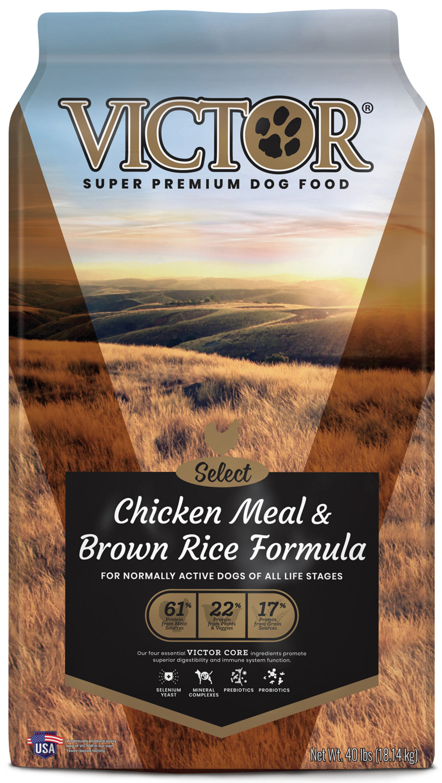 Victor Super Premium Dog Food Chicken Meal & Brown Rice 40 Lb | Ryans ...